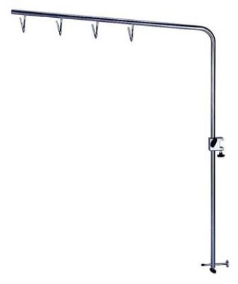 Iv Pole General System Angled With Clamp & Wall Support | My Website